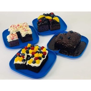 [[READY STOCK]] Tupperware Square Dessert Plate | Pinggan Kuih ...