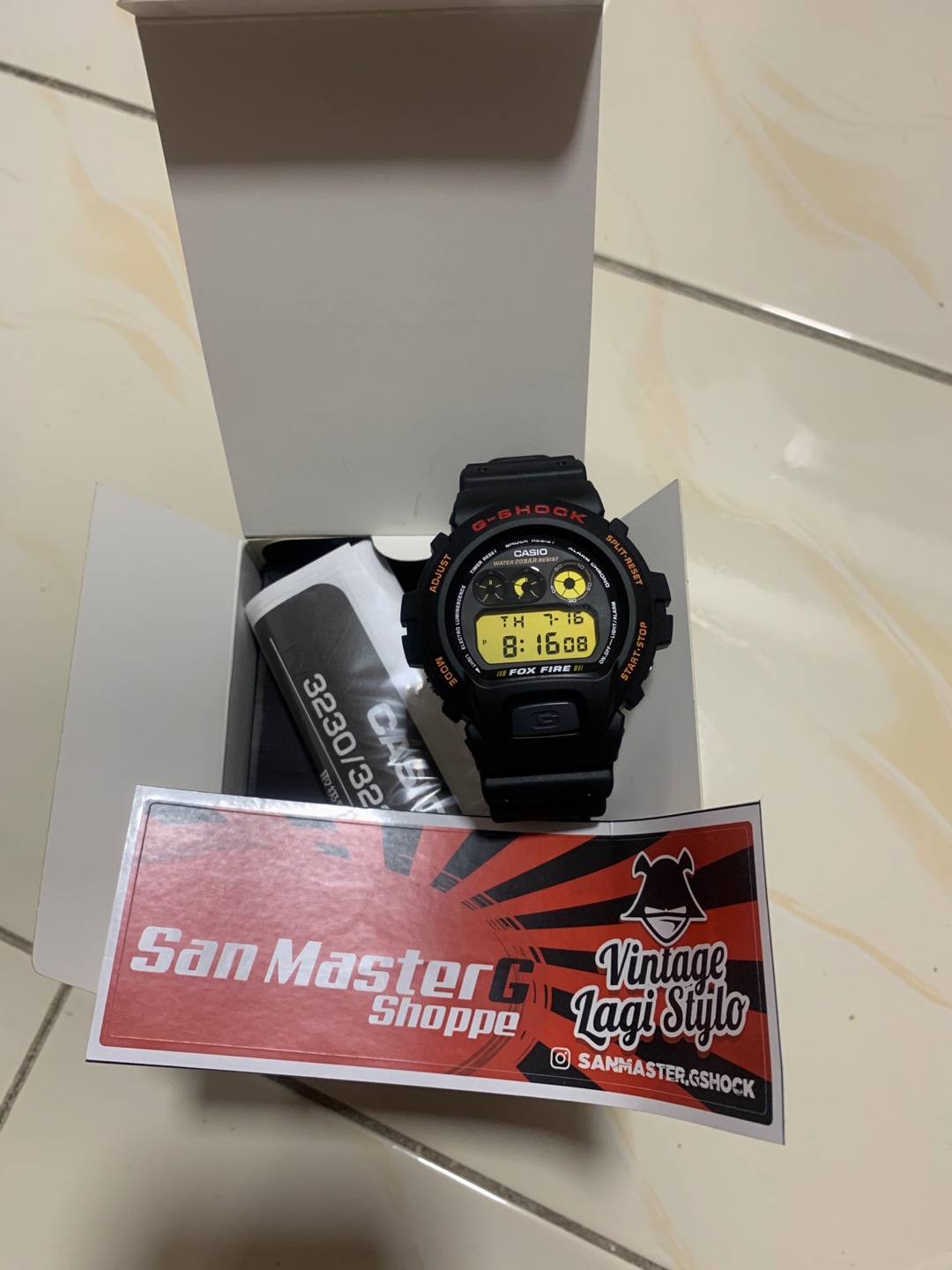 G-shock DW-6900b-9 Fox Fire (Japan Set) | Shopee Malaysia