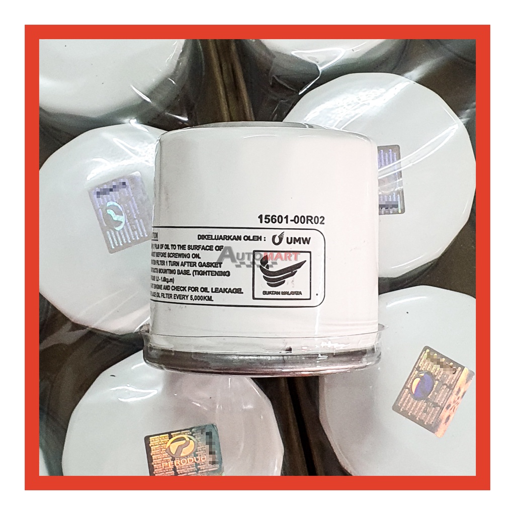 ORIGINAL PERODUA OIL FILTER 15601-00R02 MYVI AXIA BEZZA ARUZ | Shopee ...