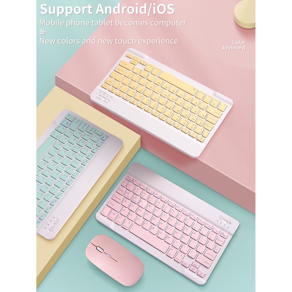 Wireless Bluetooth Keyboard Mouse Set Tablet Pad Keyboard Mini Bluetooth Keyboard Mouse Tablet