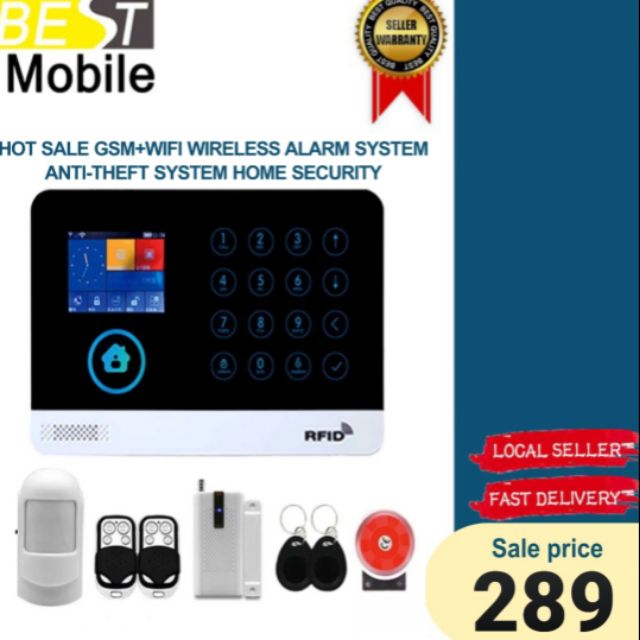 Smart Security 433mhz Wireless GSM & WiFi Anti-Theft Home/Office Alarm ...