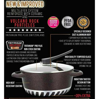 🔥OFFER🔥 La Gourmet Shogun Cookware Set Twister/ Casserole Volcano Non ...