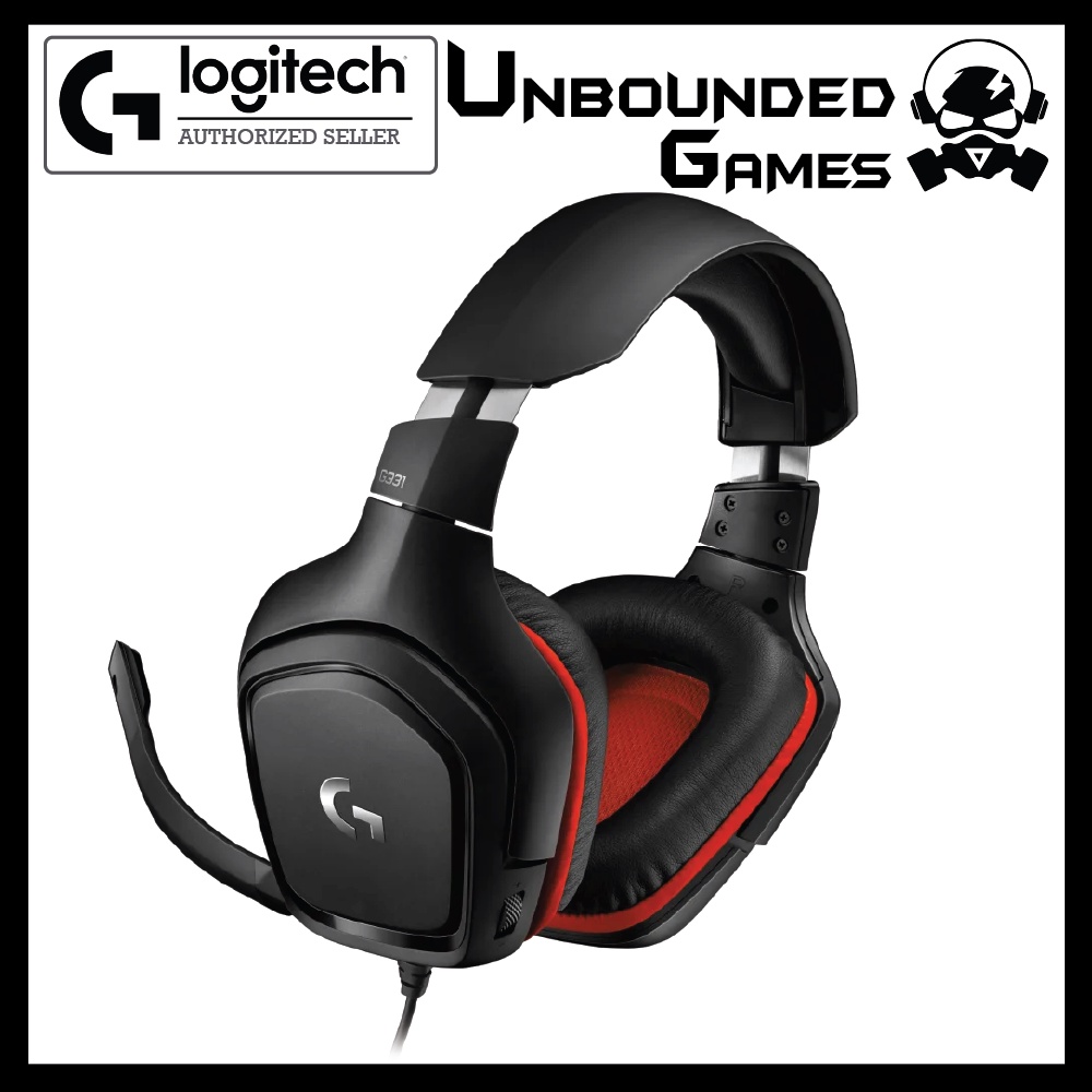 Logitech Stereo Gaming Headset G331 with 50mm Drivers, Flit-To-Mute Mic ...