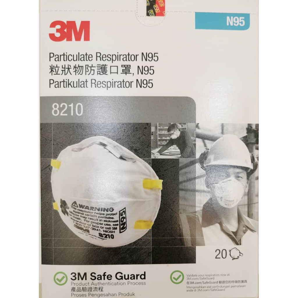 3M N95 8210 Particulate Respirator Face Masks (New & Original) | Shopee Malaysia