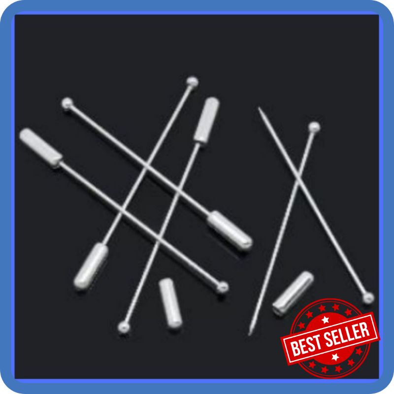 [1Pc] Stainless steel pin Jarum hijab tajam Pin peniti Pin Tudung [6cm ...