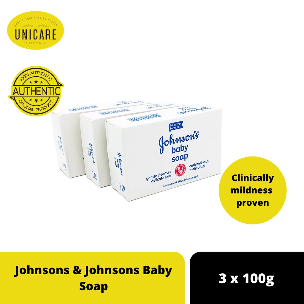 JOHNSONS & JOHNSONS BABY SOAP 3 X 100G | Shopee Malaysia