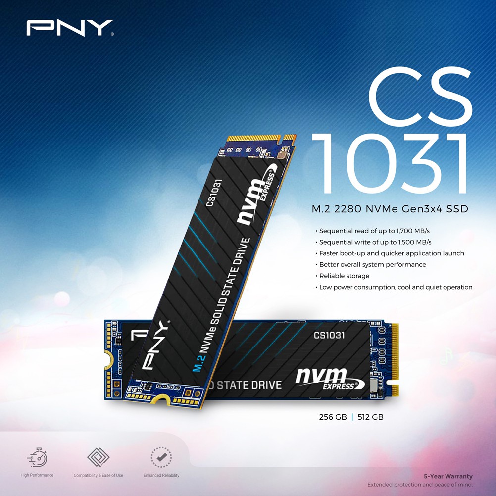 PNY CS1031 250GB M 2 2280 NVMe Gen3x4 SSD Laptopcare
