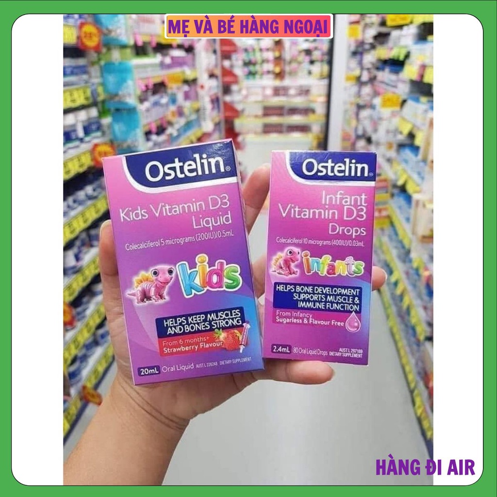 Ostelin Vitamin D3, Ostelin D3 Drop And Ostelin D3 Liquid For Infants ...