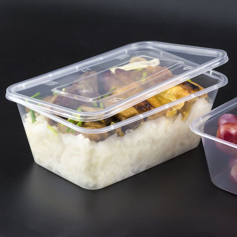 RORA - 750ml Rectangular Disposable Plastic Food Container Bekas ...