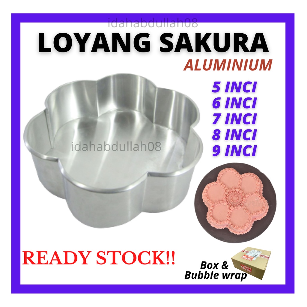 Acuan Loyang Bunga Kek Sakura Handmade Flower Cake Shape Mould ...