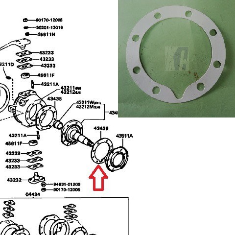 TOYOTA HILUX / 4RUNNER / LAND CRUISER KNUCKLE SPINDLE OIL RETAINER ...