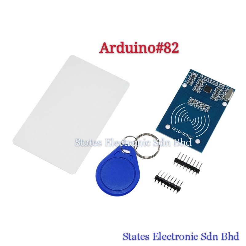 Arduino#82 RFID-RC522 RFID Card Reader Detector Module Kit | Shopee ...
