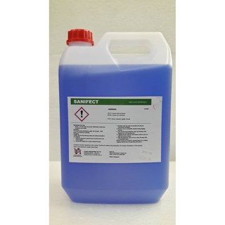 KLENCO 102005-005 SANIFECT HIGH LEVEL DISINFECTANT (5 LITRES/BOTTLE ...