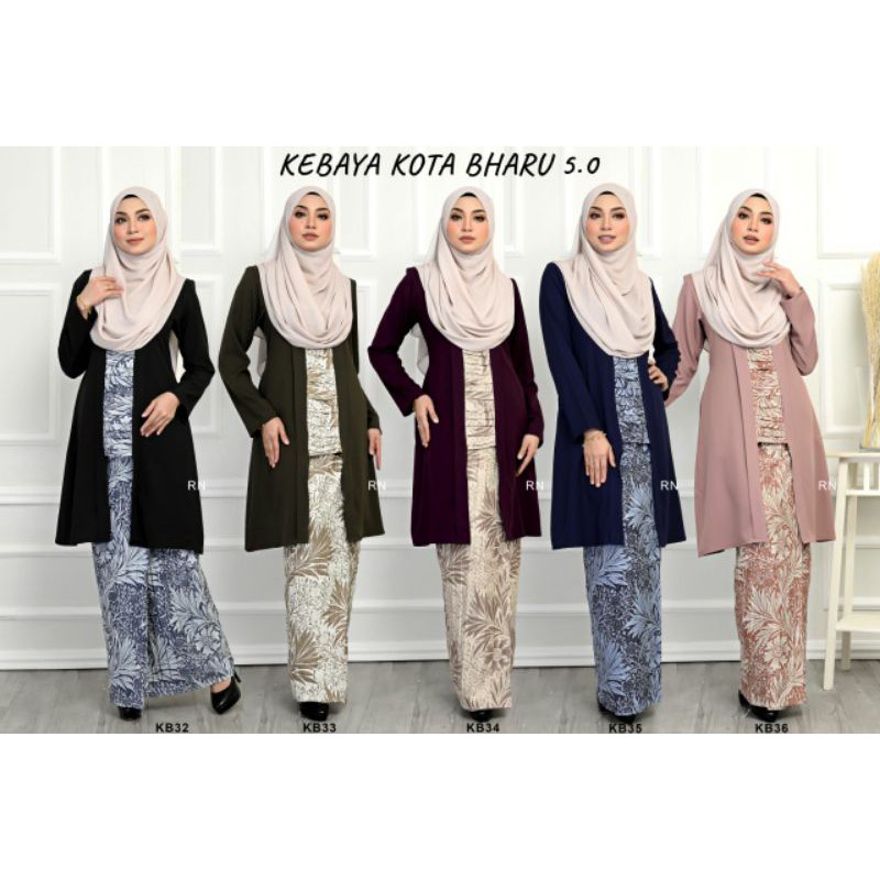 Kebaya Kota Bharu 5.0 Nursing Friendly | Shopee Malaysia