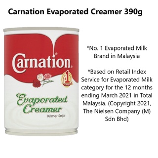 Carnation/Dairy Champ Evaporated Creamer Krimer Sejat (Tin*390gm) | Shopee Malaysia