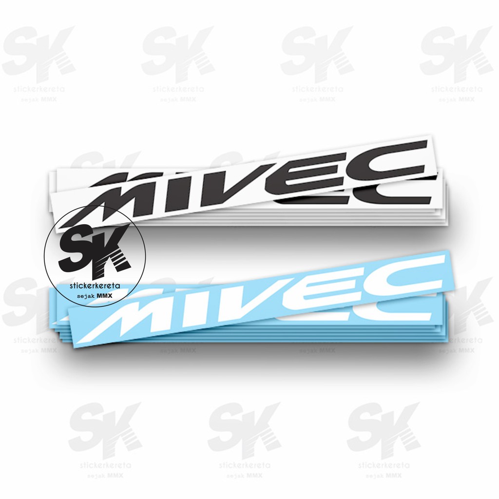 Mivec Mitsubishi Logo Cutting Sticker Vinyl | Shopee Malaysia