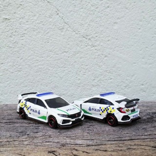 PDRM Police Car Takara Tomy Tomica Honda Civic Type R Kereta Polis Die ...