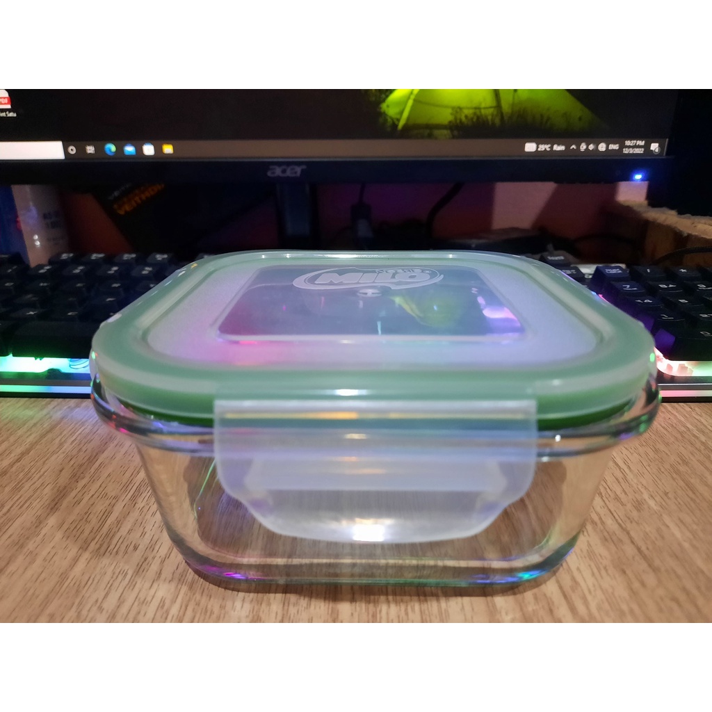 Nestle Milo Glass Food Container with Glass Lid | Shopee Malaysia