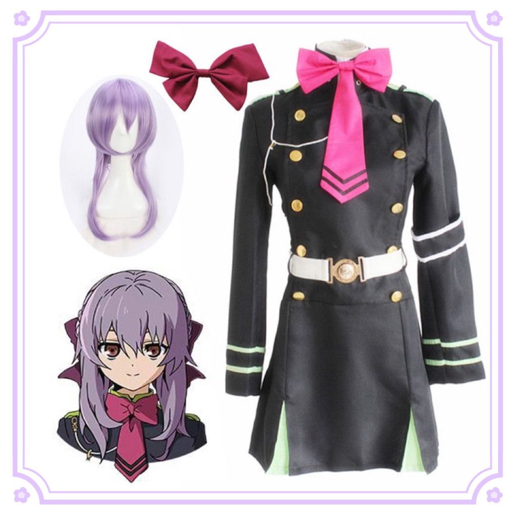 Japan Anime Seraph Of The End Cosplay Shinoa Hiiragi Cosplay Costume ...