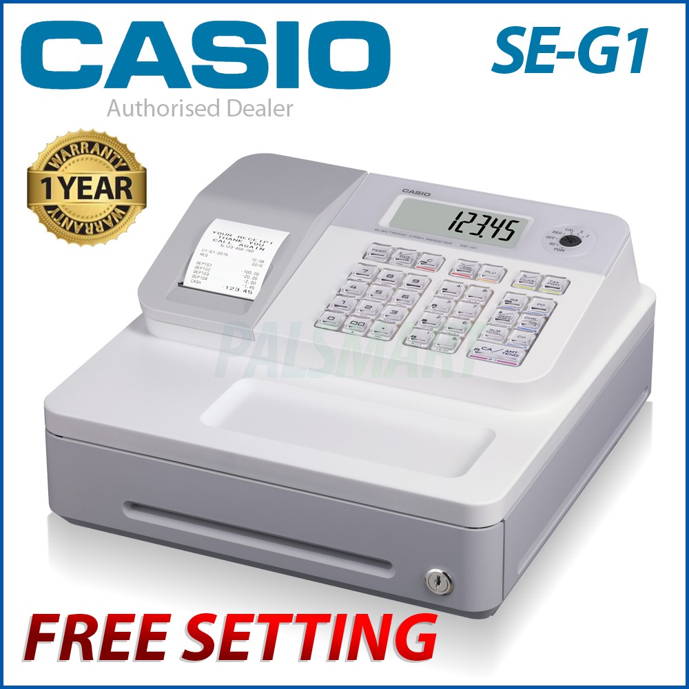 Casio SE-G1 Cashier Machine Cash Register (Free Setting) / SEG1 ...