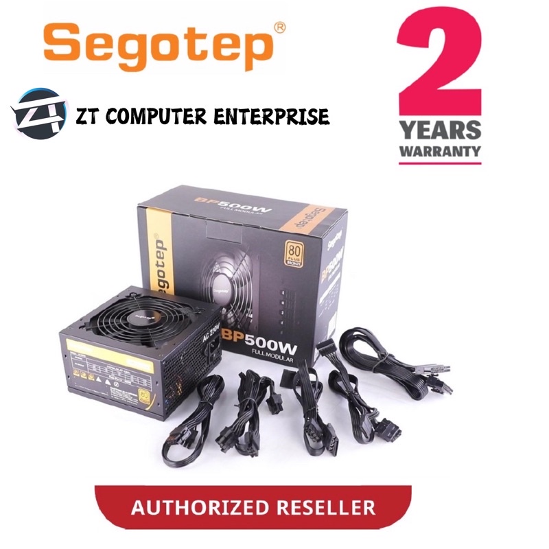 SEGOTEP BP500W 500W 80 PLUS BRONZE FULL MODULAR POWER SUPPLY PSU ...