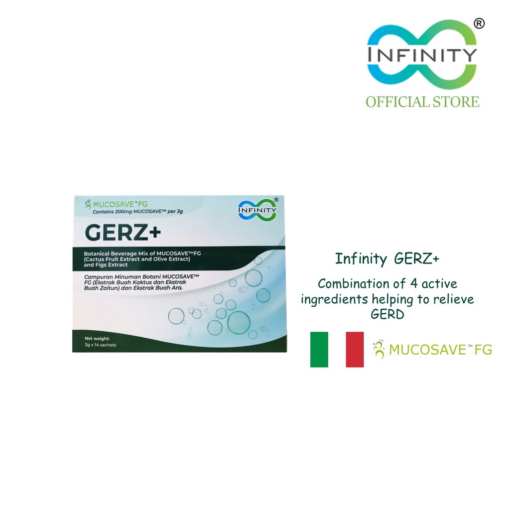 Infinity GERZ+ (14 sachets) [Italy, Mucosave, Figs Extract, Fenugreek ...
