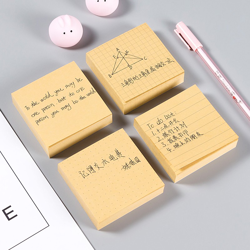 [NON-STICKY] Book Note Paper Office Note Student Pocket Note Square 牛皮 ...