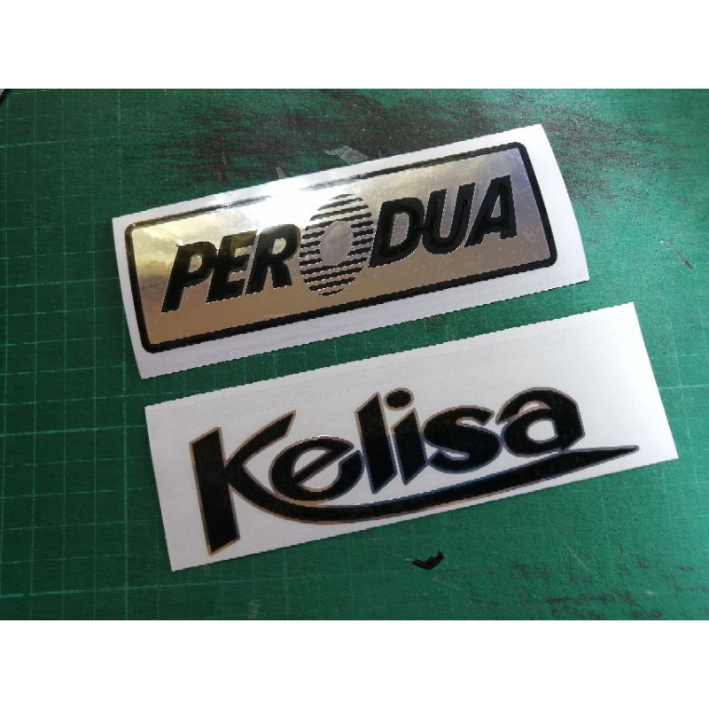 sticker emblem perodua kelisa super chrome | Shopee Malaysia