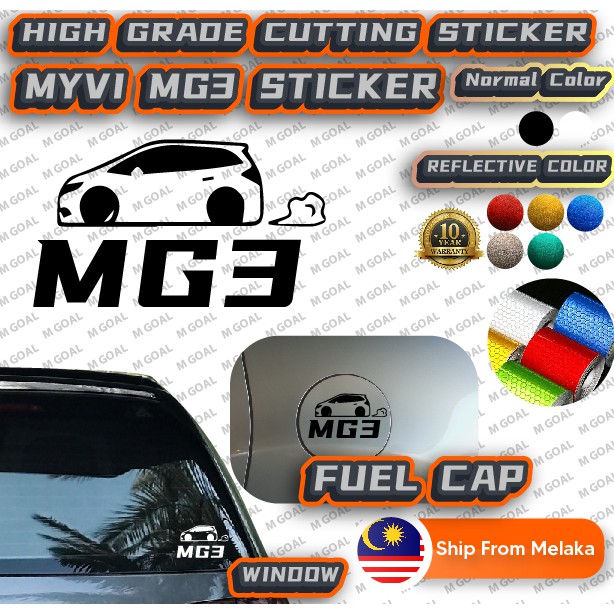 [Mgoal][READYSTOCK]Cute Myvi MG3 logo High Grade Car Sticker | Shopee ...