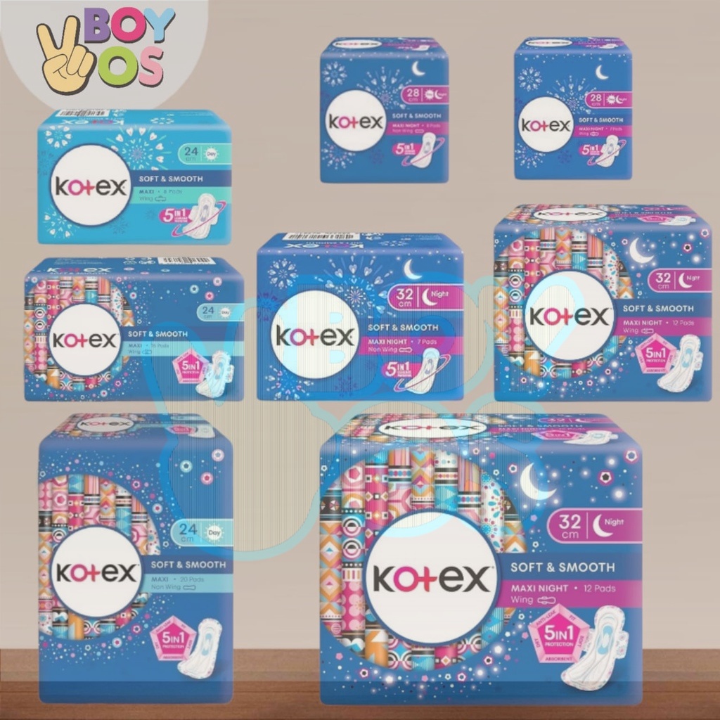 Kotex Soft & Smooth Maxi Day/Night/(Wing/Non Wing) | Shopee Malaysia