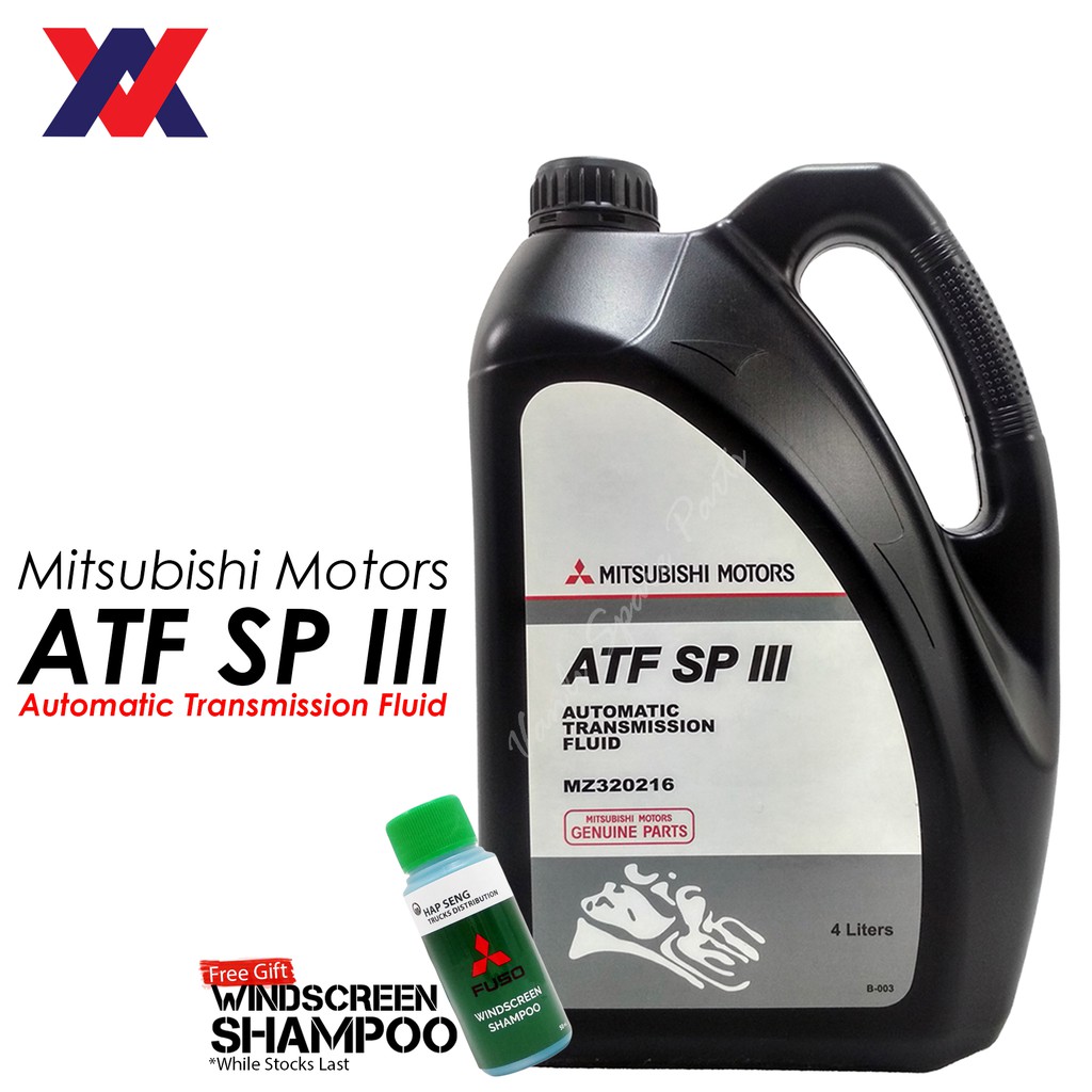 Mitsubishi Genuine ATF SP III Automatic Transmission Fluid 4 Liters Plastic MZ320216