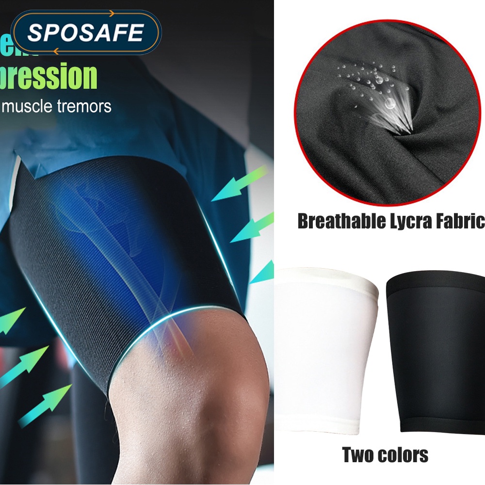 1Pcs Thigh Brace Hamstring Wrap Compression Sleeve Trimmer Support for ...