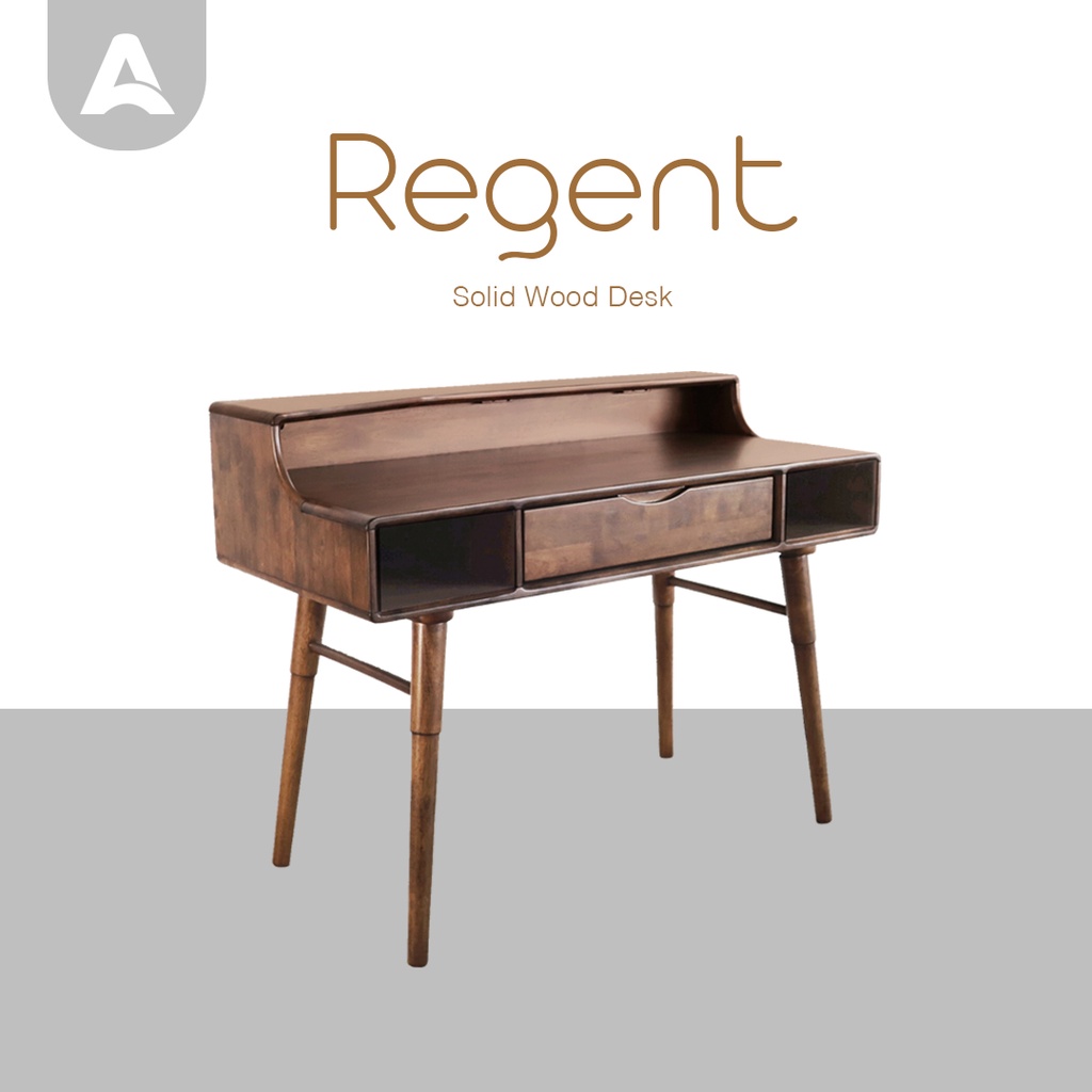 Arturo - Regent Solid Wood Desk (1.2M) | Shopee Malaysia