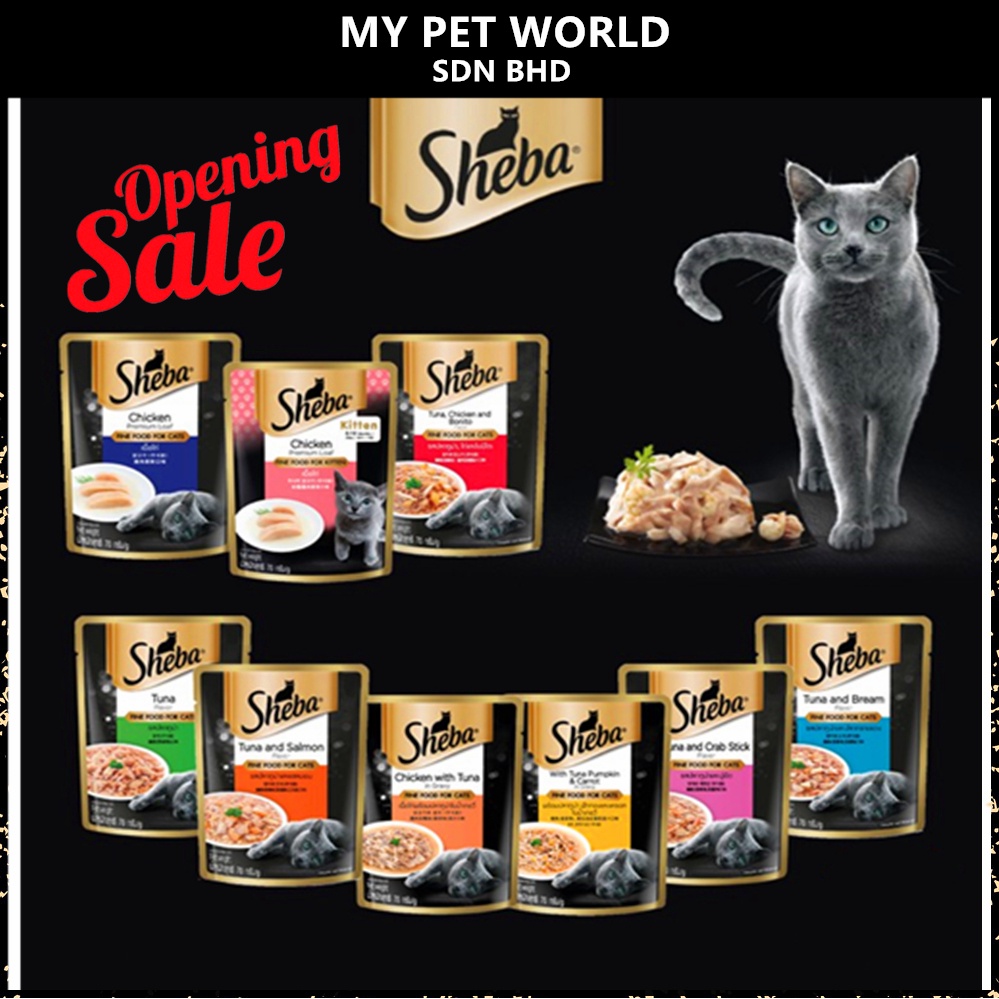 Sheba Cat Pouch Tuna 70G / Cat Wet Food / Sheba Pouch | Shopee Malaysia