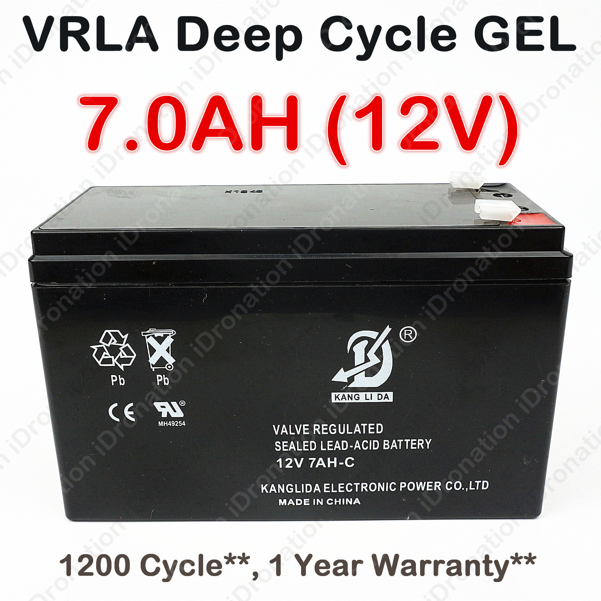 7AH 7.2AH 12V Solar Deep Cycle Gel Battery Batteries Bateri 7A 7.2 A ...