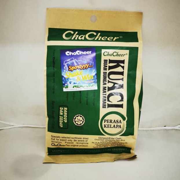 HIJAU CHA CHEER KUACI BUAH BUNGA MATAHARI PERASA KELAPA 220G | Shopee ...
