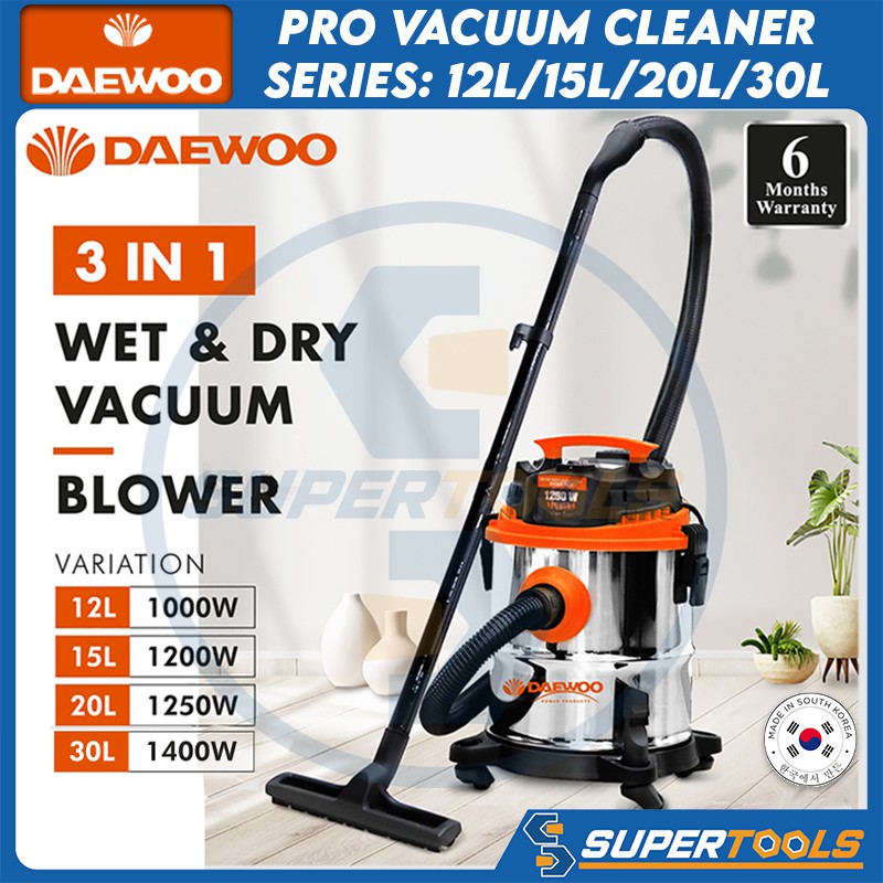 Daewoo Pro Vacuum Cleaner Series 12l 15l 20l 30l Wet And Dry