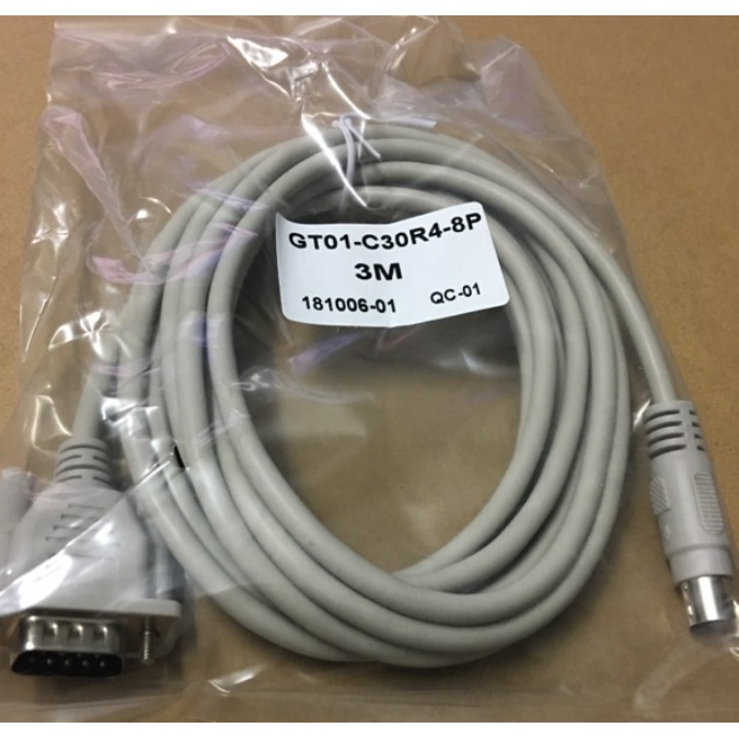 MITSUBISHI TOUCH SCREEN & FX PLC CABLE GT01-C30R4-8P C50R4 C100R4 ...