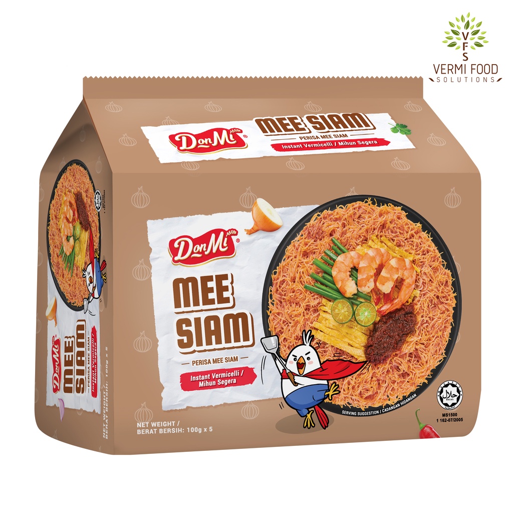 Donmi Instant Vermicelli Mee Siam Flavour 100g x 5 | Shopee Malaysia