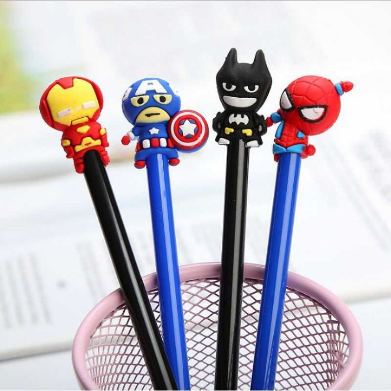 Pen Marvel Spiderman Captain America Batman Ironman Goku Ultraman ...