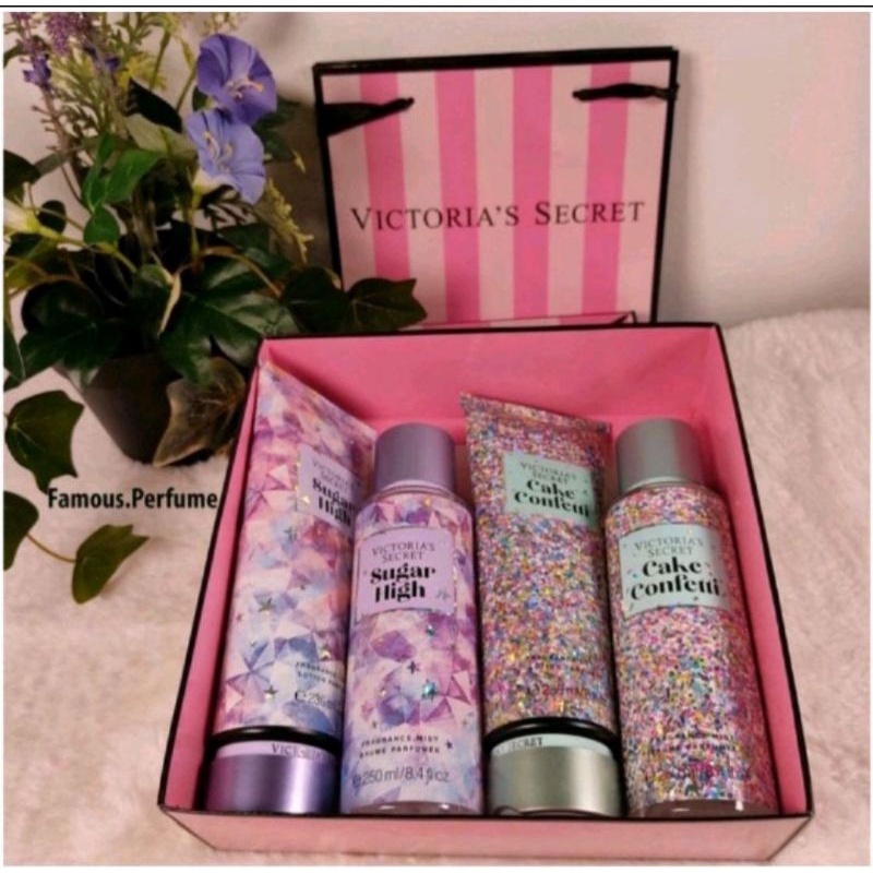 New Ori Victoria Secret Body Mistandlotion Set Hantaran 4 In 1 Minyak