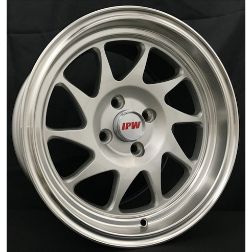 IPW 15 inch 8JJ 4X100 ET22 CAR SPORT RIMS CHEAP WHEELS SILVER MACHINE ...