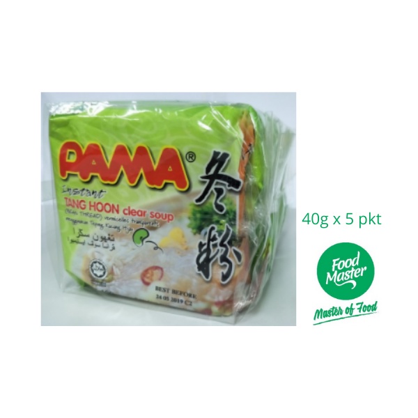 PAMA Instant Tang Hoon Clear Soup Flavour 40g x 5 pkt ( Free Premium ...