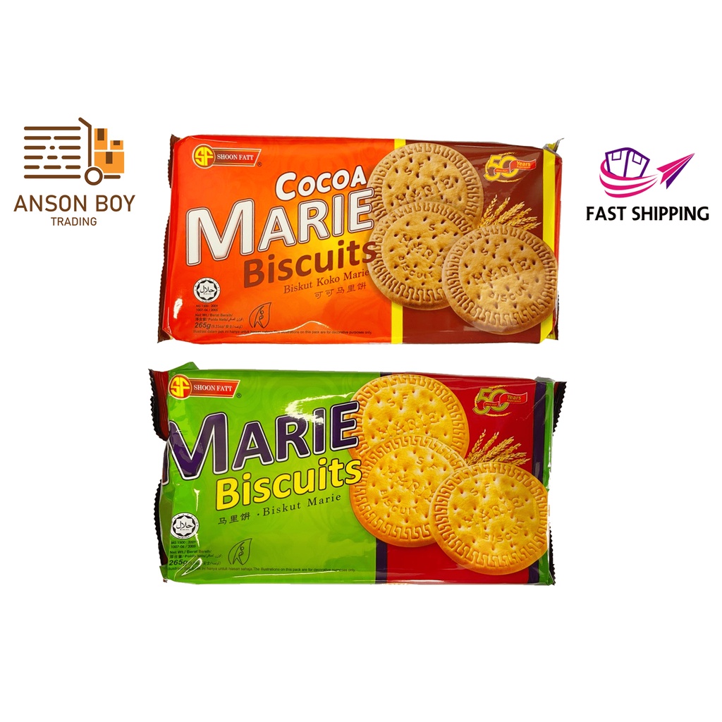 [READY STOCK] SHOON FATT BISKUT MARIE / BISKUT MARIE COCOA (265 gram ...