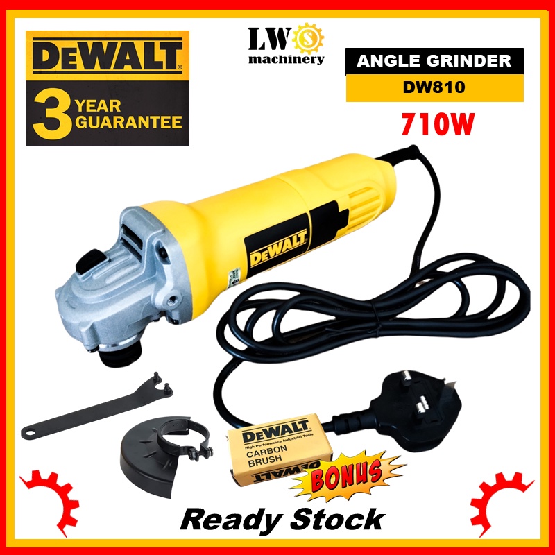 Dewalt DW810B-XD 710W 100mm ( 4" ) Toggle Switch Angle Grinder With ...