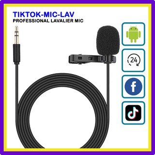 Professional TikTok Lavalier Mic Tik Tok Mic Lav 3.5mm Aux Connector ...