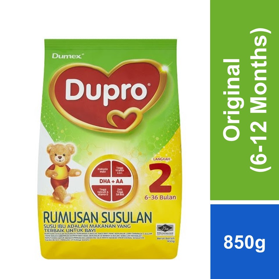Dupro Step 2 Follow Up Formula for 6-36 Months 850g | Shopee Malaysia