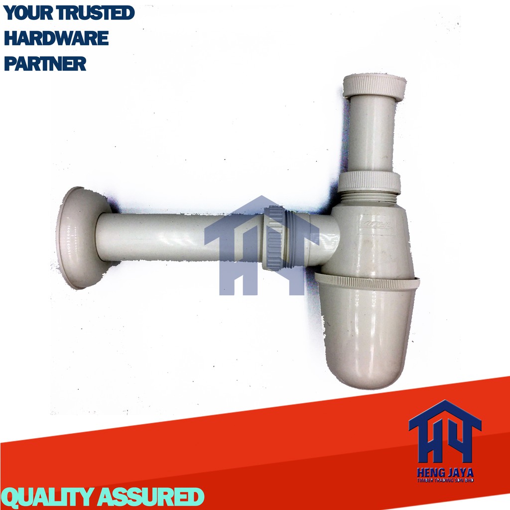 32MM (1-1/4"), 40MM (1-1/2") WHITE PLASTIC BOTTLE TRAP / BOTOL PLASTIK ...