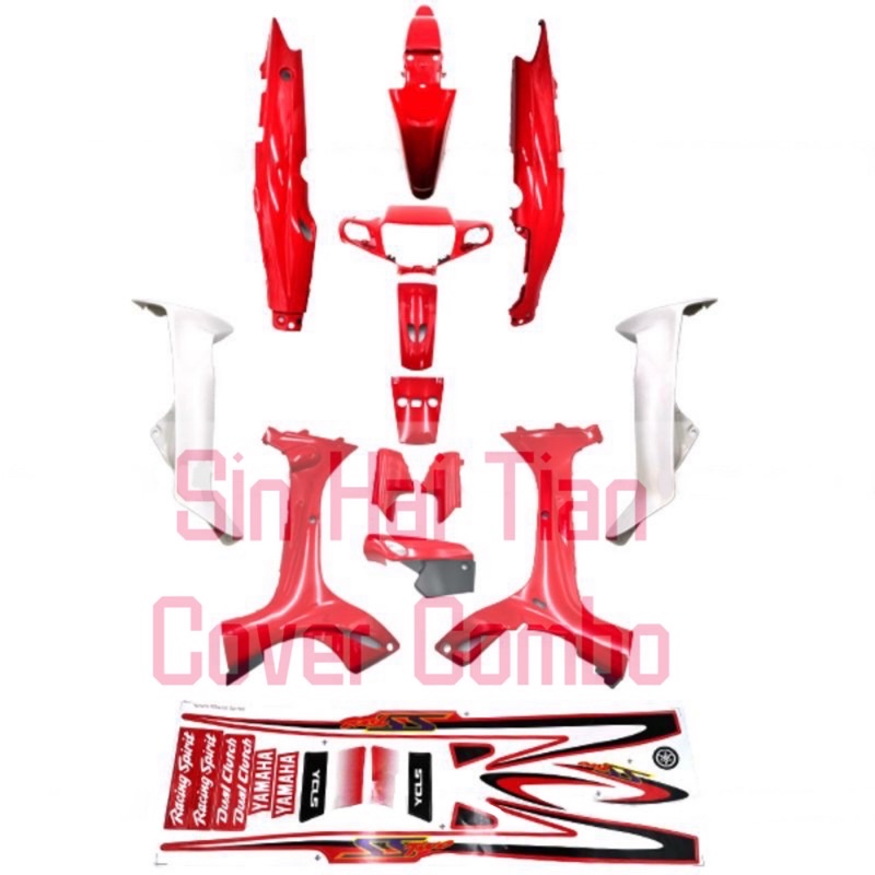 YAMAHA Y110-2 SS2 Cover Sets Complete Sets Siap Sticker [Mseki] Hitam Biru Merah Purple Kelabu ...