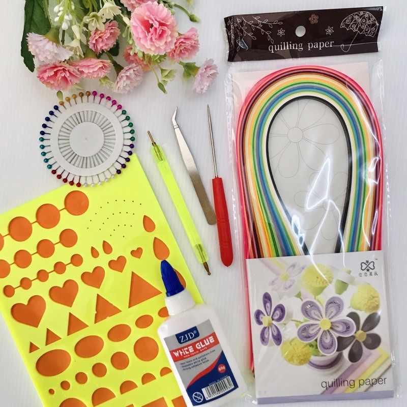 DIY Quiling Set /Handmade/Seni Kraft Tangan Quiling Kertas Bunga/paper ...